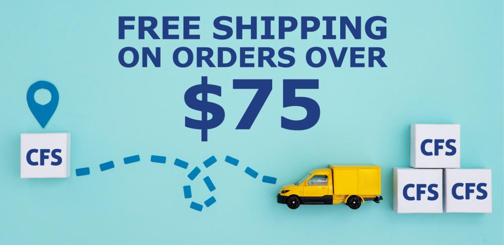 Free Shipping on Orders Over $75