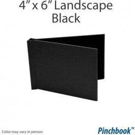 4" H x 6" W Black Cloth Pinchbook™ Photo Books [Landscape, No Window ...