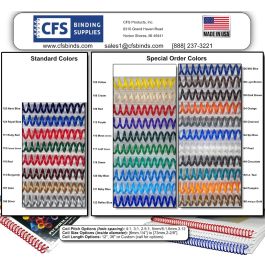 17mm Custom Color Coil (100/box - up to 150 sheets)