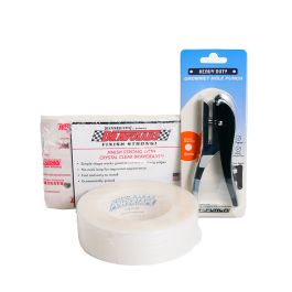 Banner Ups Starter Kit - 100 BravoTabs - 1 Roll of Clear PowerTape 1.5 ...