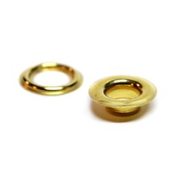 #2 Brass Self-Piercing Grommets - 3/8" (500 Sets) - #2SPG and #2SPW