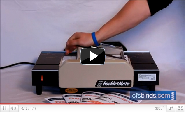New Machine Video: How To Use The BookletMate Electric Bookletmaker