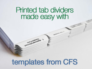 Printed Tabs Made Easy - Use Templates For Quick, Custom-Printed Tab ...