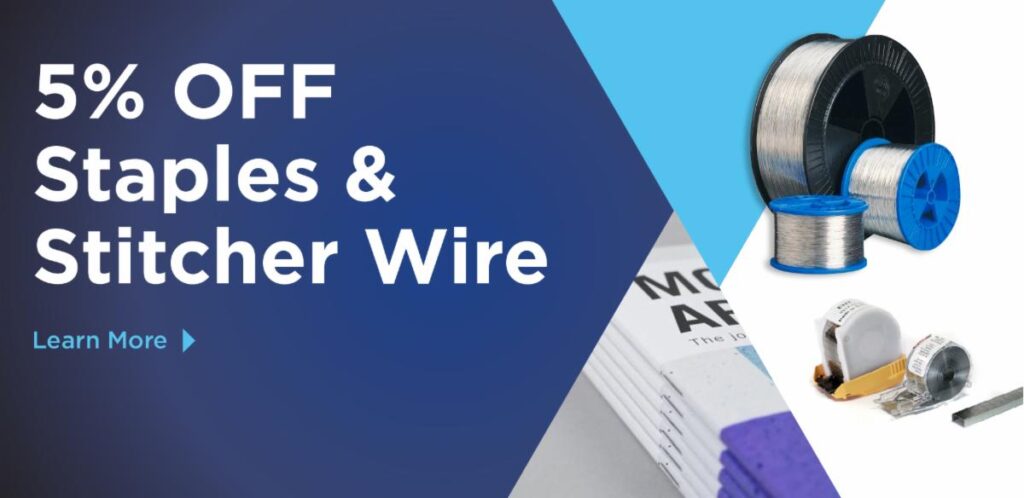 5% Off Staples and Sticher Wire